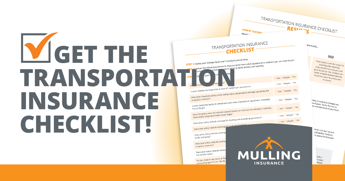 Transportation Insurance Checklist - Download Now